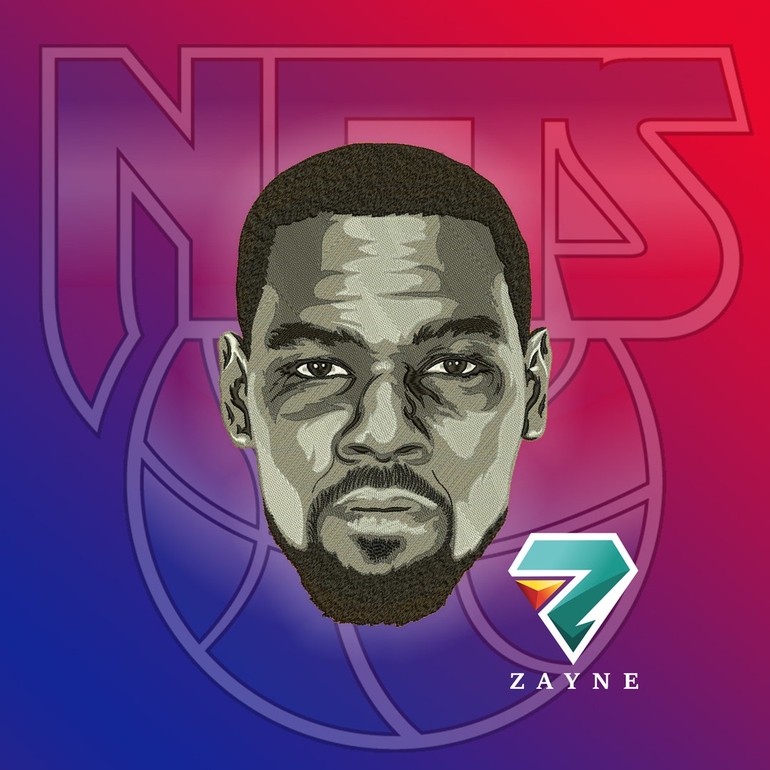 Basketball Player KD Embroidery File Compatible for 5x7 or Bigger Hoop ...