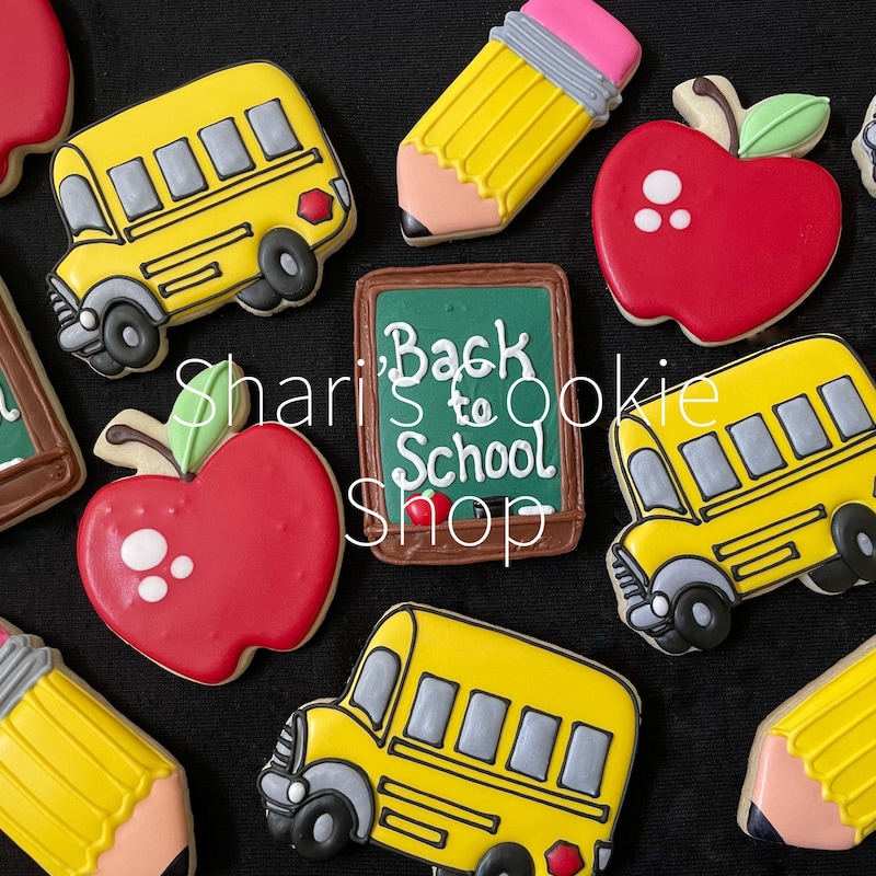 Back to School Cookies - Etsy