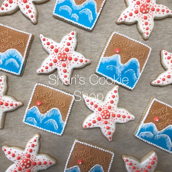 Beach Theme Cookies - Etsy