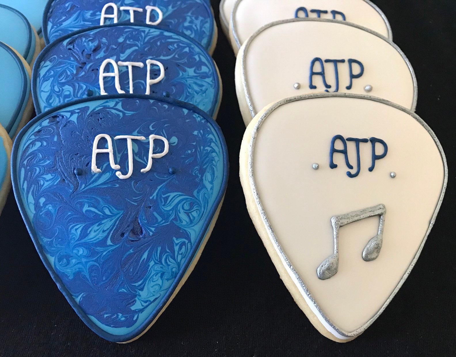 Guitar Pick Sugar Cookies - Etsy