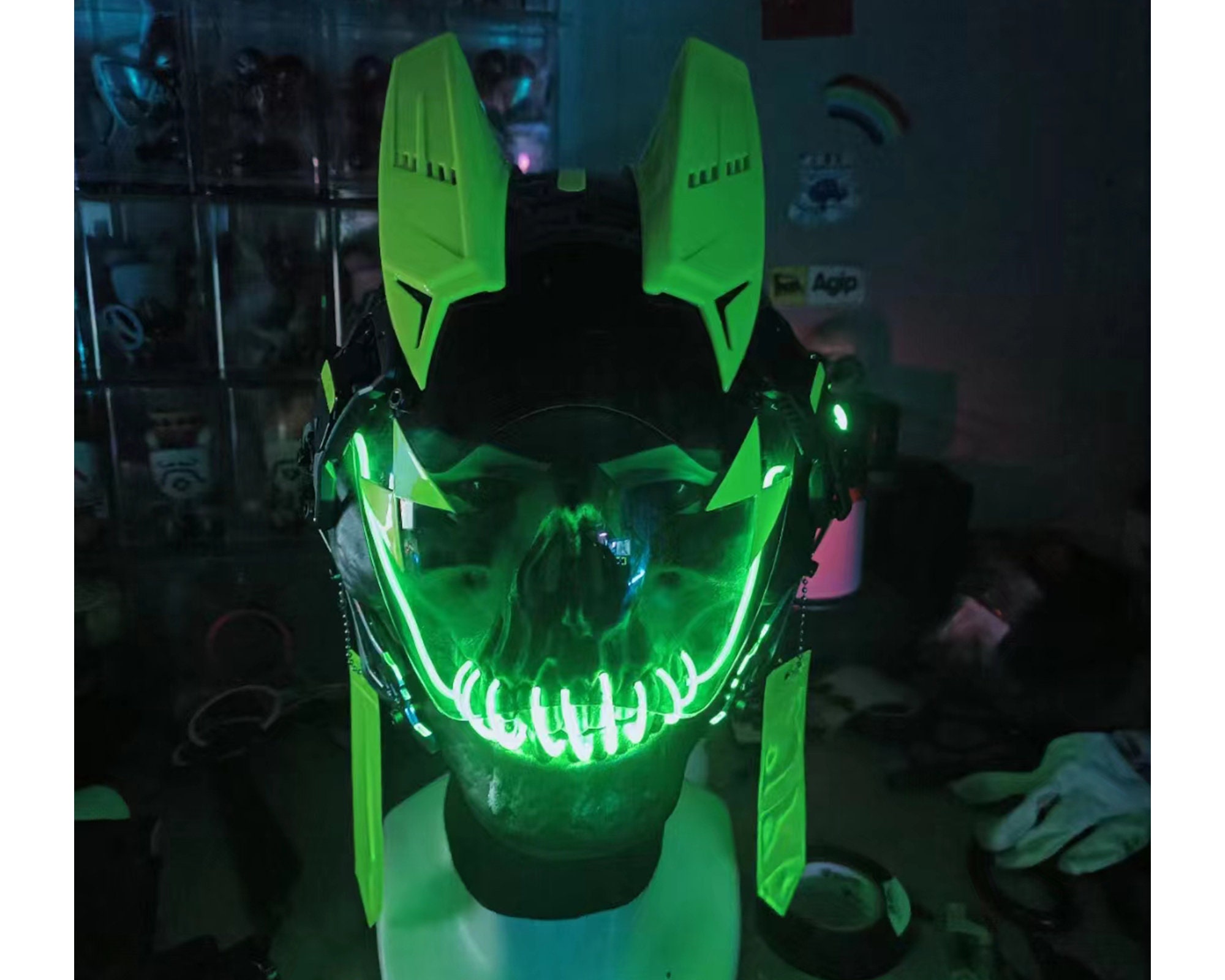 Cyberpunk Mask Cyber Mask Samurai Helmet Tactical Helmet - Etsy Australia