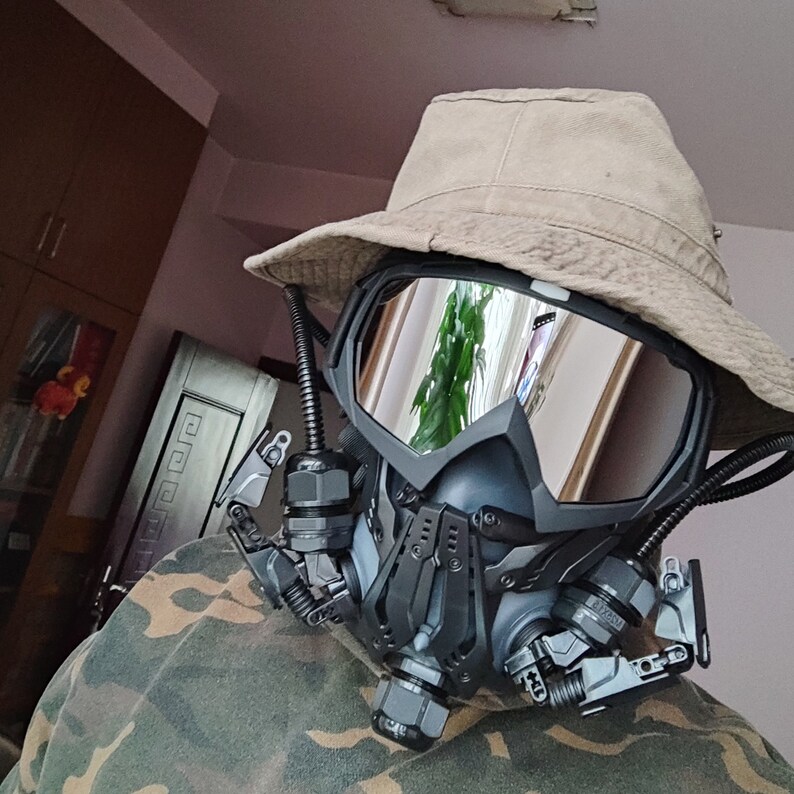 Cyberpunk Mask Samurai Mask Tactical Helmet Cosplay - Etsy