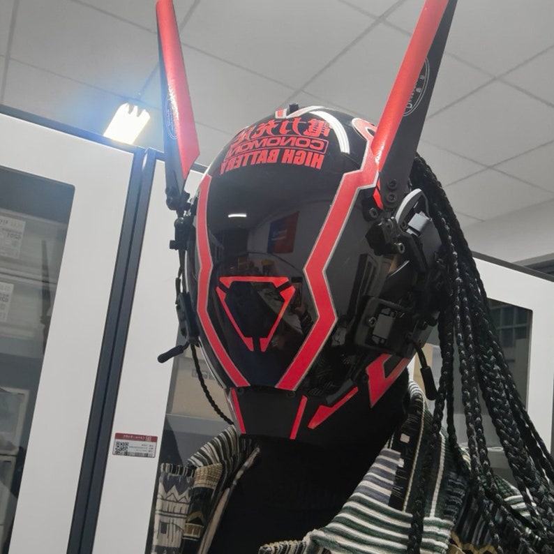 Cyberpunk Mask Cyber Mask Samurai Helmet Tactical Helmet - Etsy
