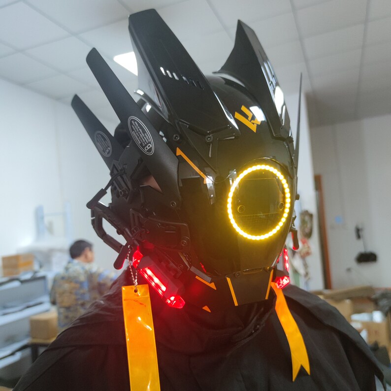 Cyberpunk Mask Cyber Mask Samurai Helmet Tactical Helmet - Etsy