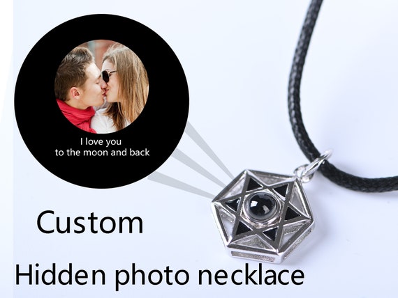 Hidden Photo Necklace Personalized Necklace Customized Your - Etsy