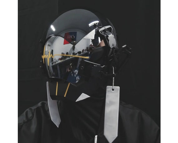 Cyberpunk Mask Cyber Mask Samurai Helmet Tactical Helmet - Etsy