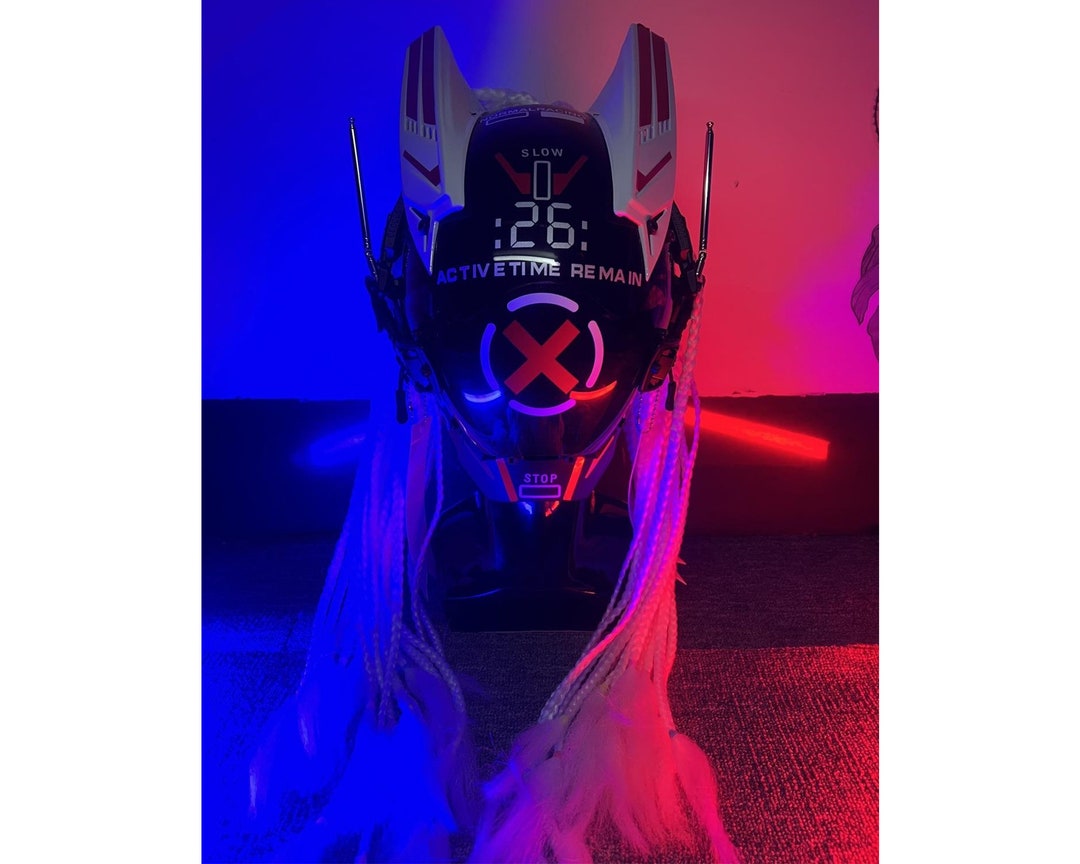 Voice Changer Cyberpunk Mask Cyber Mask Samurai Helmet Tactical Helmet ...