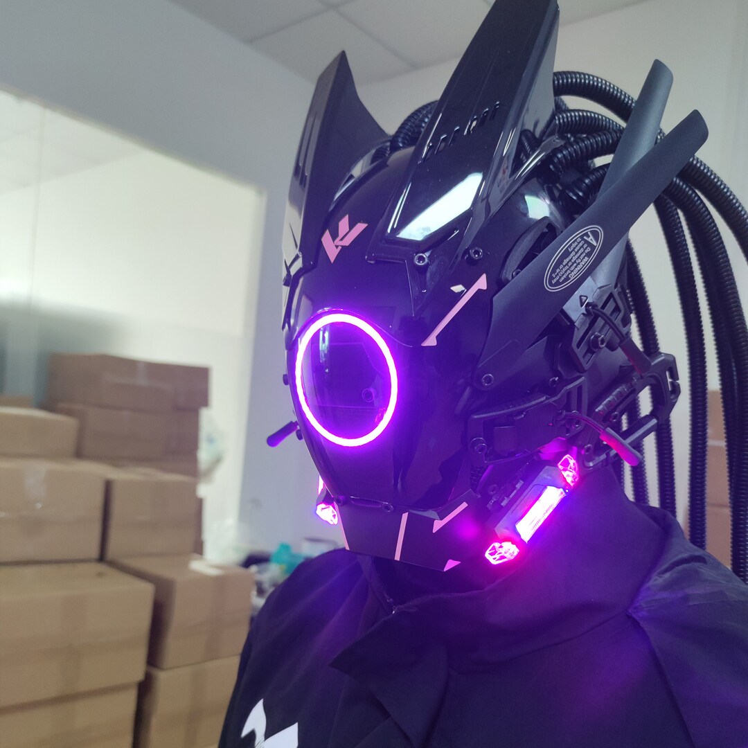 Cyberpunk Mask Cyber Mask Samurai Helmet Tactical Helmet Cosplay ...
