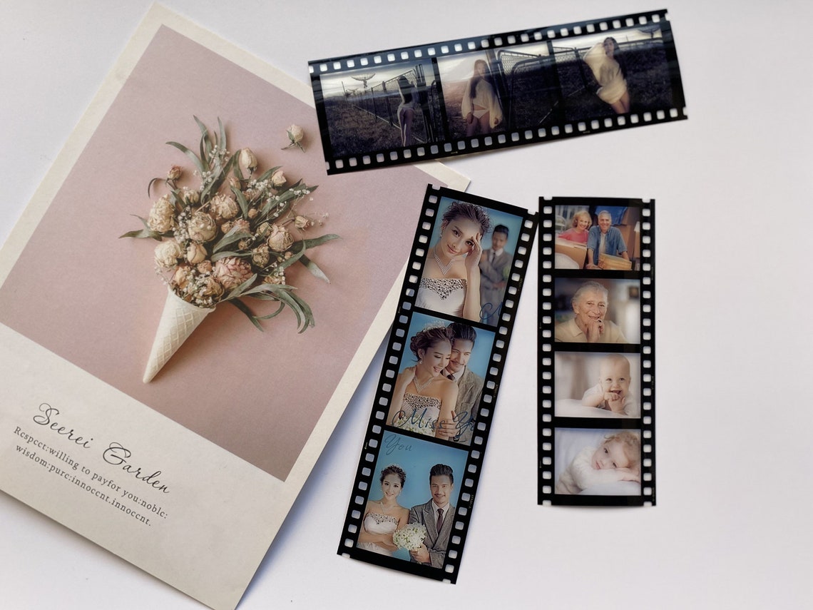 Personalised Film Photo Bookmark / Your Photo Gift Bookworm | Etsy