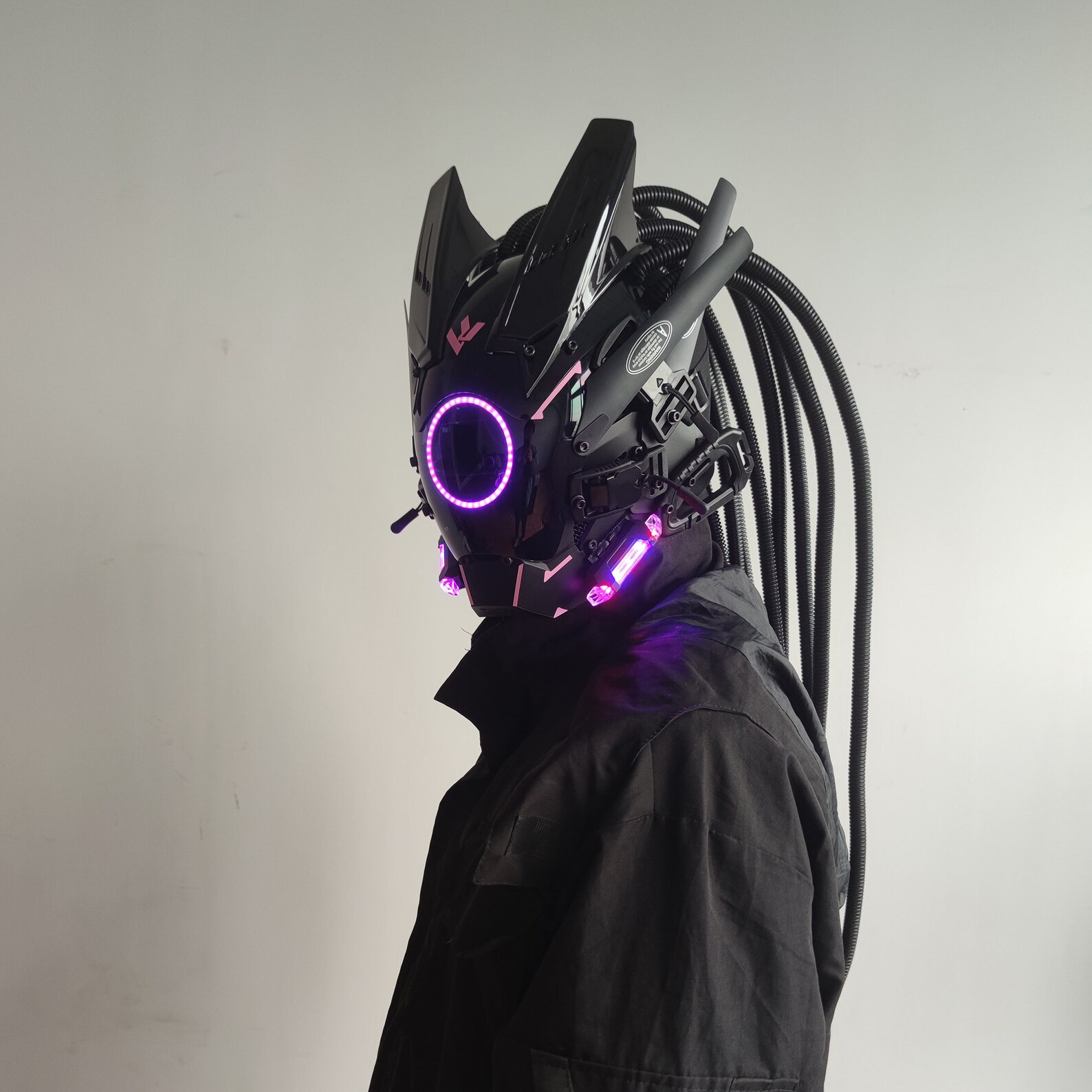 Cyberpunk Mask Cyber Mask Samurai Helmet Tactical Helmet - Etsy