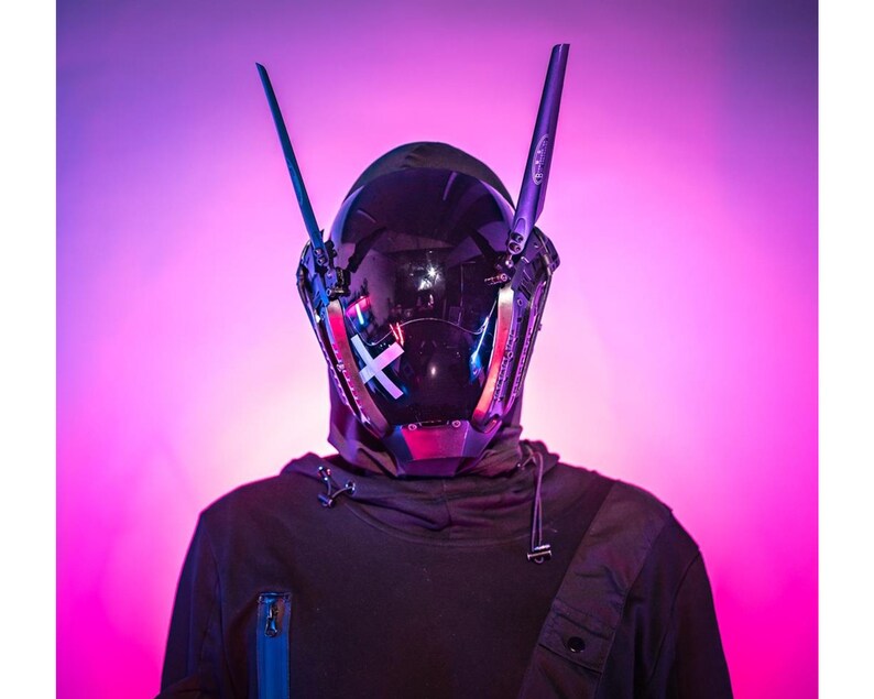 Cyberpunk Mask Cyber Mask Samurai Helmet Tactical Helmet - Etsy