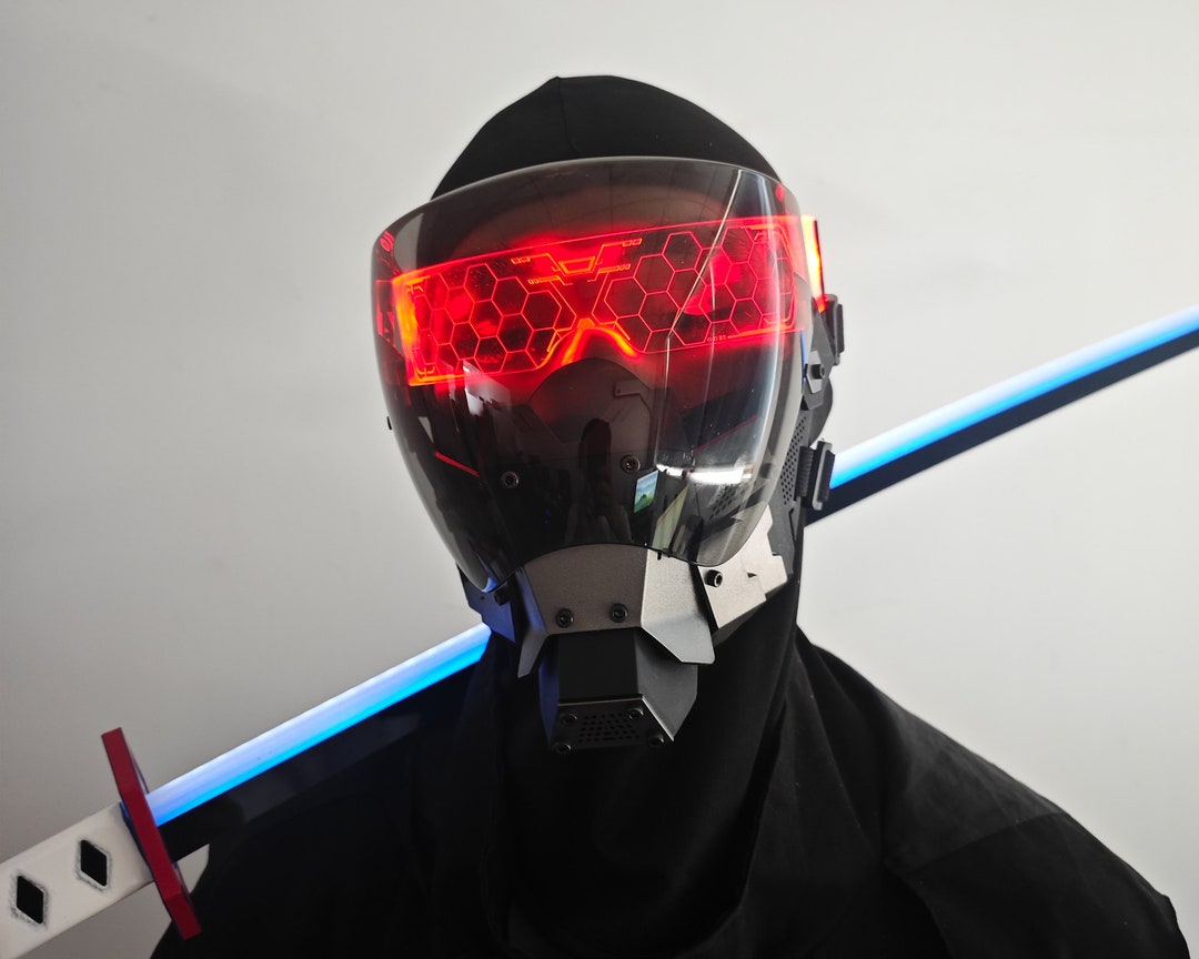 Cyberpunk Mask Cyber Mask Samurai Helmet Tactical Helmet Cosplay ...