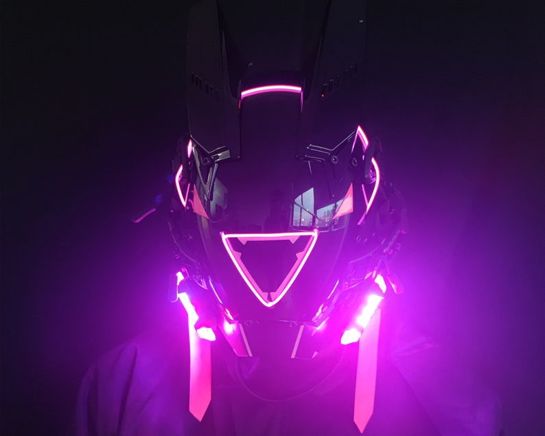 Cyberpunk Mask Cyber Mask Samurai Helmet Tactical Helmet - Etsy