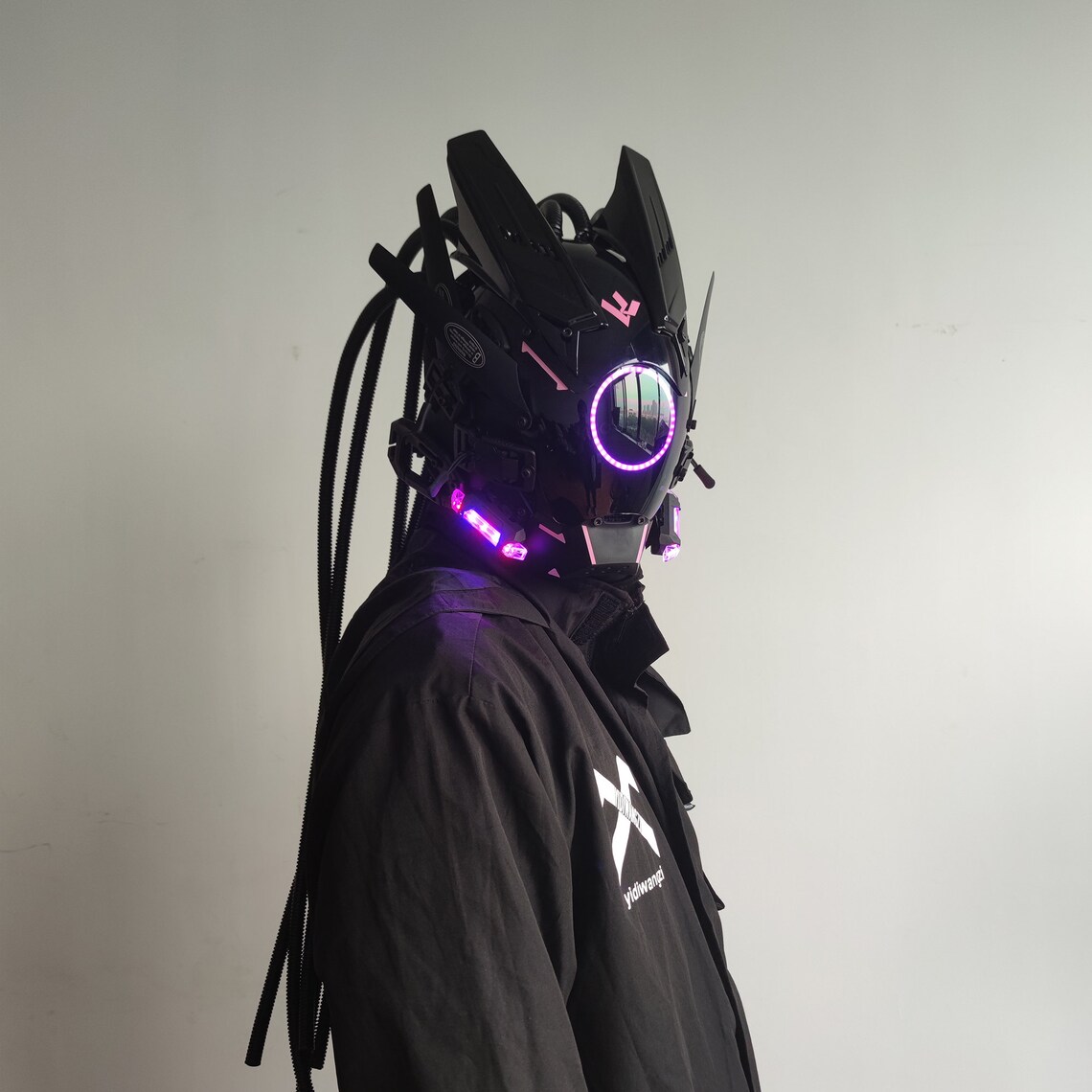 Cyberpunk Mask Cyber Mask Samurai Helmet Tactical Helmet - Etsy