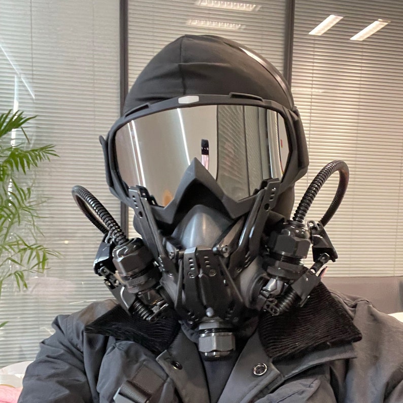 Cyberpunk Mask Samurai Mask Tactical Helmet Cosplay - Etsy
