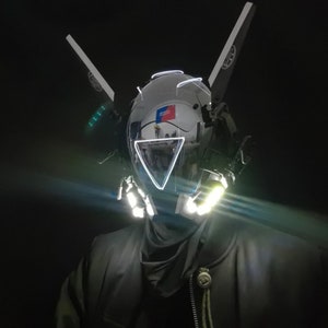Cyberpunk Mask Cyber Mask Samurai Helmet Tactical Helmet Cosplay ...