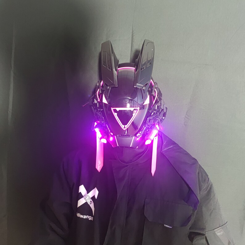 Cyberpunk Mask Cyber Mask Samurai Helmet Tactical Helmet - Etsy