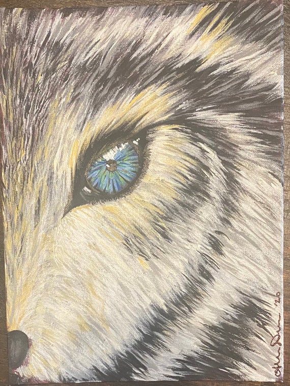 Wolf Eyes Painting