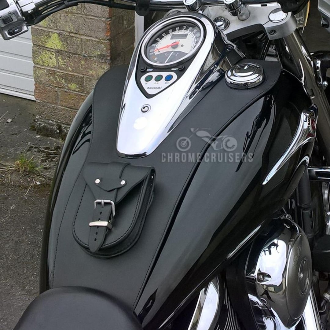 Kawasaki VN900 Vulcan Classic Leather Tank Chap Cover Bra Panel Plain ...