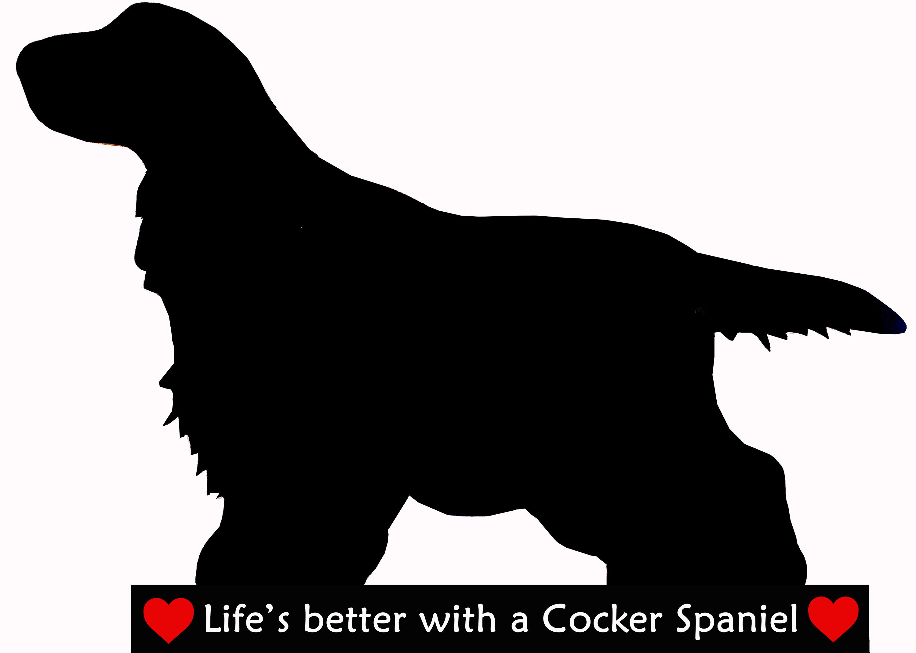 Cocker Spaniel Gift Dog Breed Shaped Magnet Flexible Magnetic 'dry Wipe ...