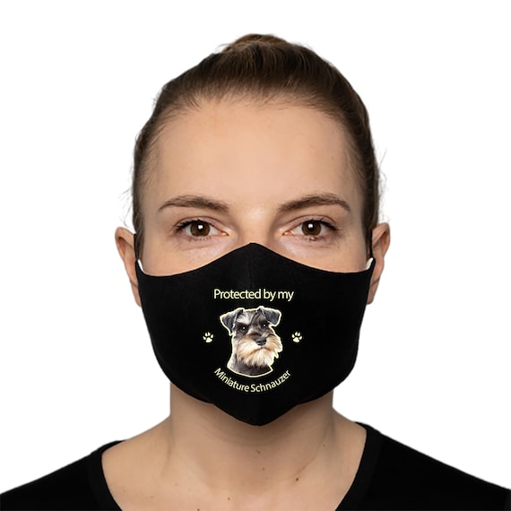 Miniature Schnauzer Dog Face Mask Ladies Medium Size | Etsy