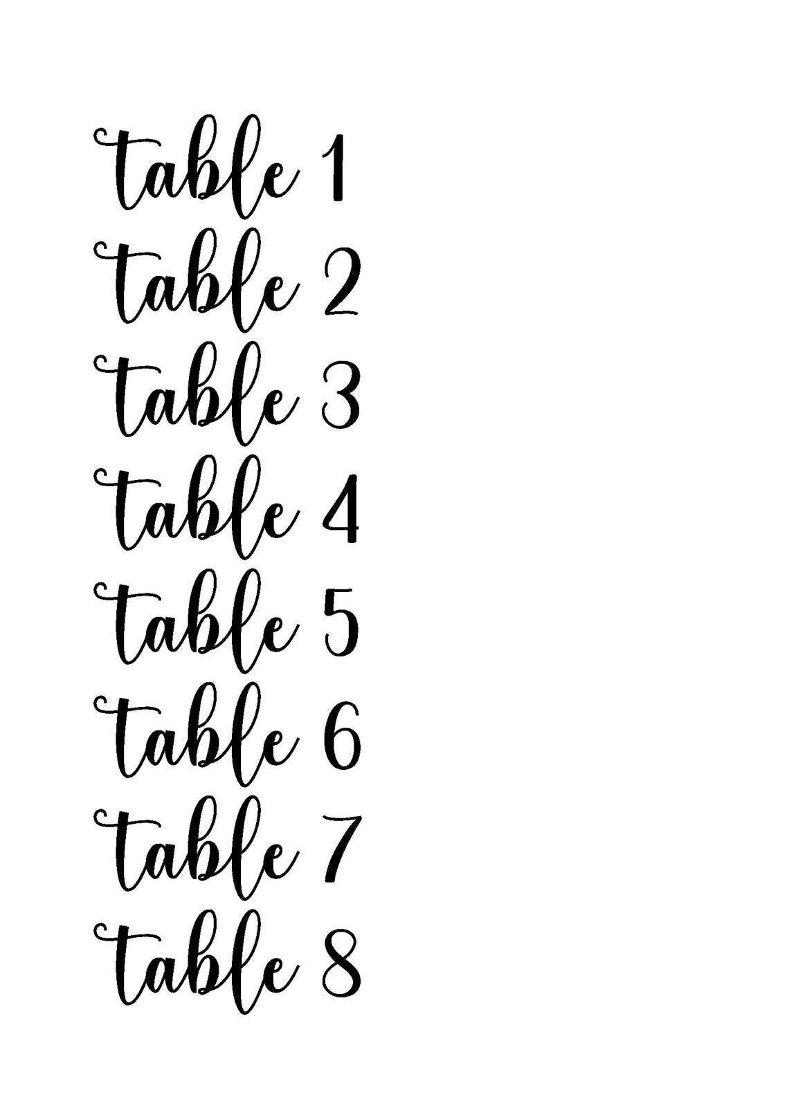 6 PACK Table Number Balloons White Large 36 Add-on - Etsy