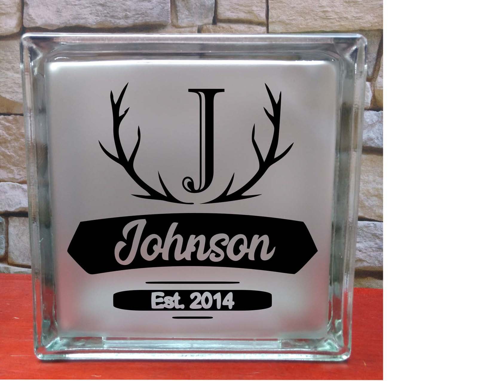 Custom Glass Block custom design | Etsy