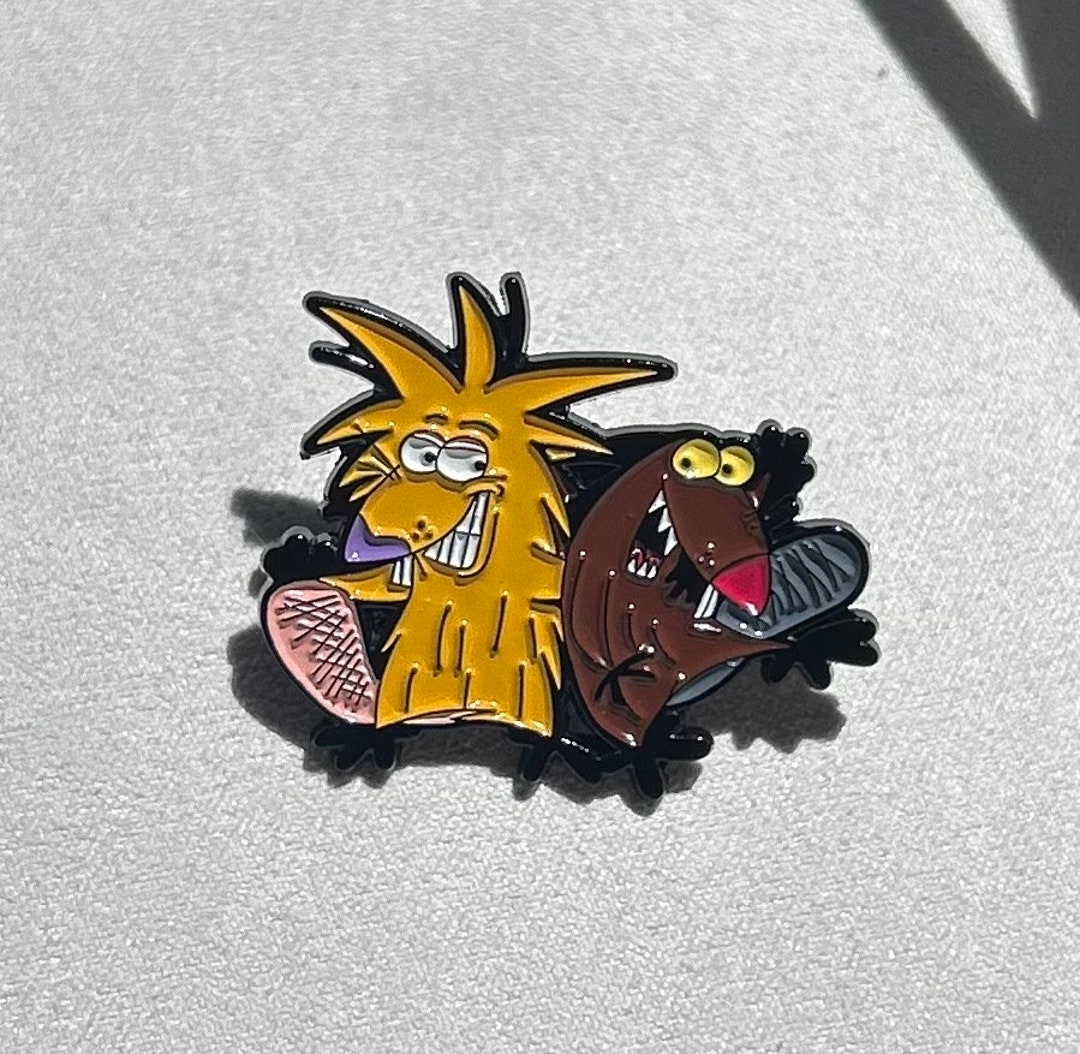 Angry Beavers Enamel Pin 90s Nickelodeon Nostalgia Millenials Tv Show ...