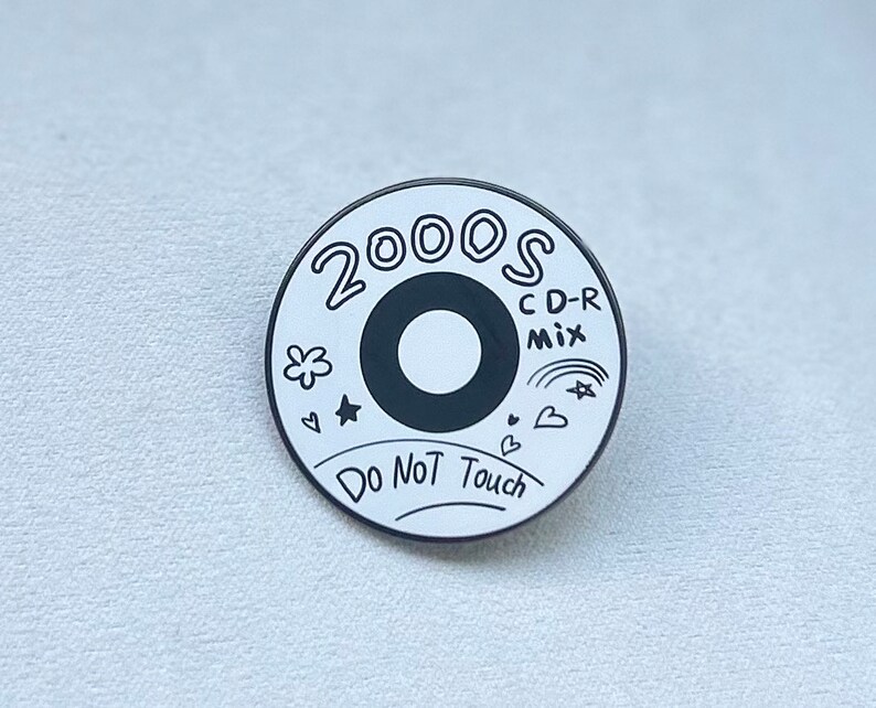 2000s CD Mix Enamel Pin Y2k Millenial Limewire Kazaa Music Nostalgia ...