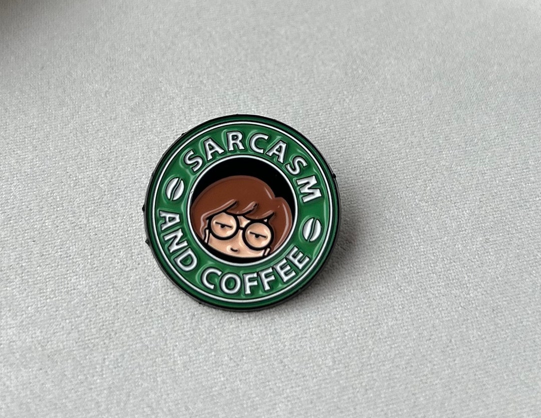 Daria Enamel Pin Sarcasm Coffee Mtv 90s Y2k Nostalgia Retro 80s Patches ...