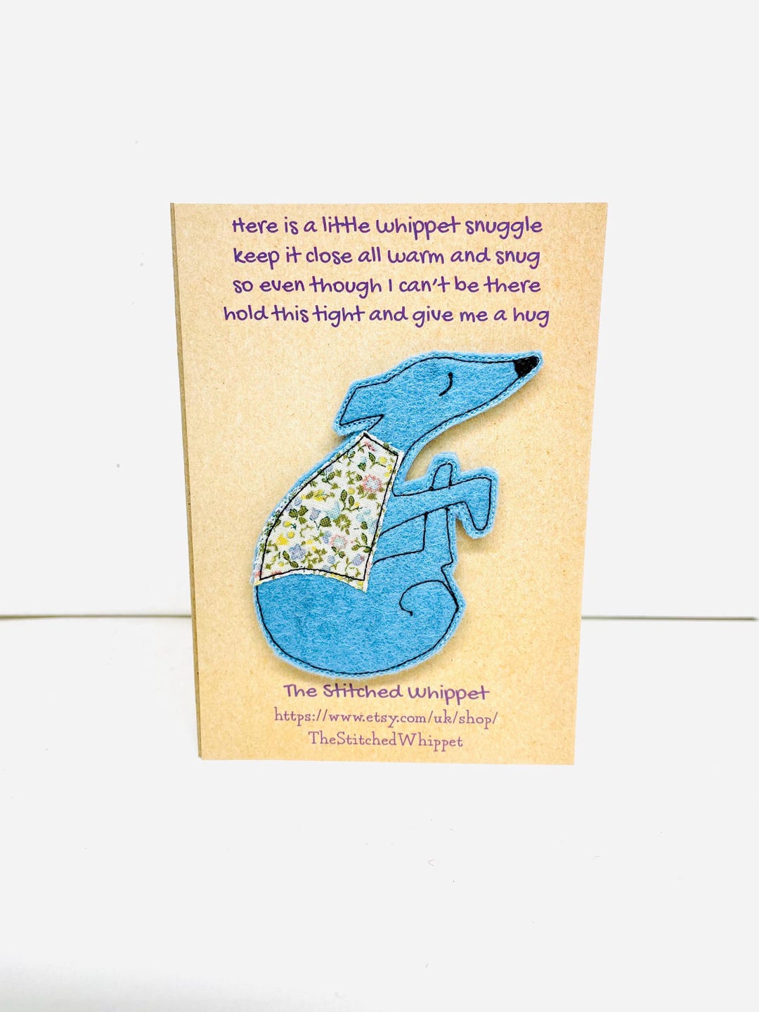 Handmade Felt Whippet Pocket Hug, Whippet Gift, Pocket Hug. - Etsy