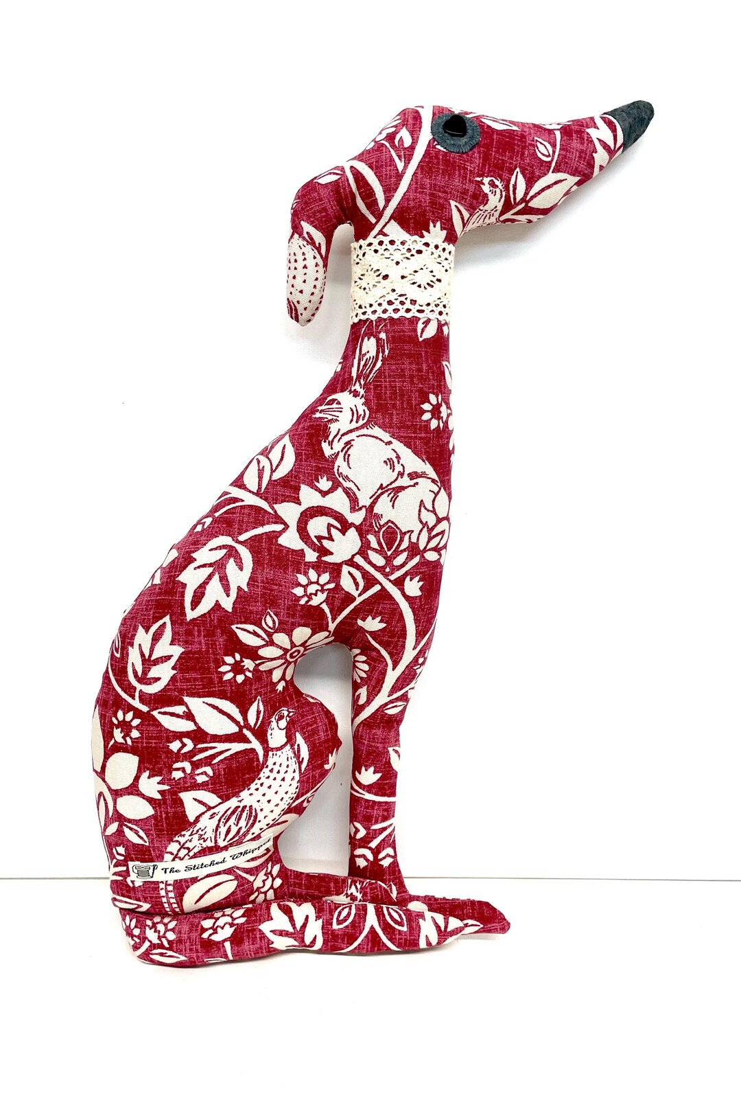 Handmade Decorative Stuffed Whippet, Merry the Whippet, Whippet Gift ...