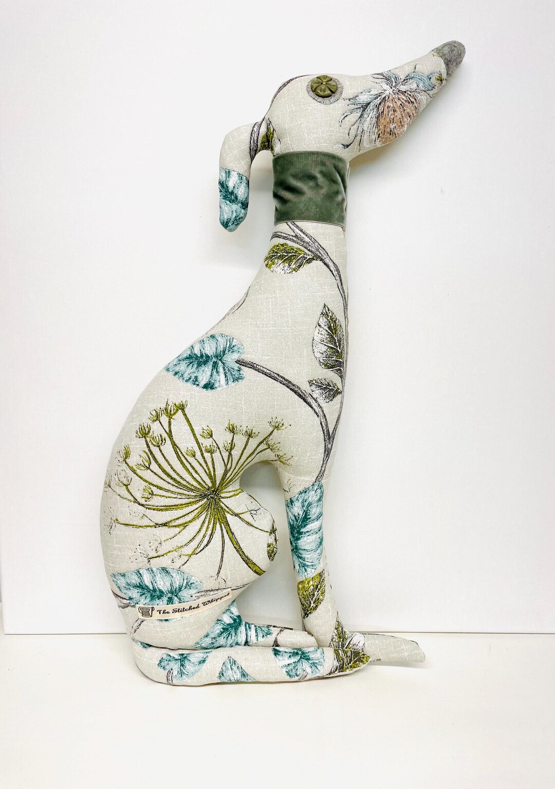 Handmade Decorative Stuffed Whippet, Teasel the Whippet, Whippet Gift ...