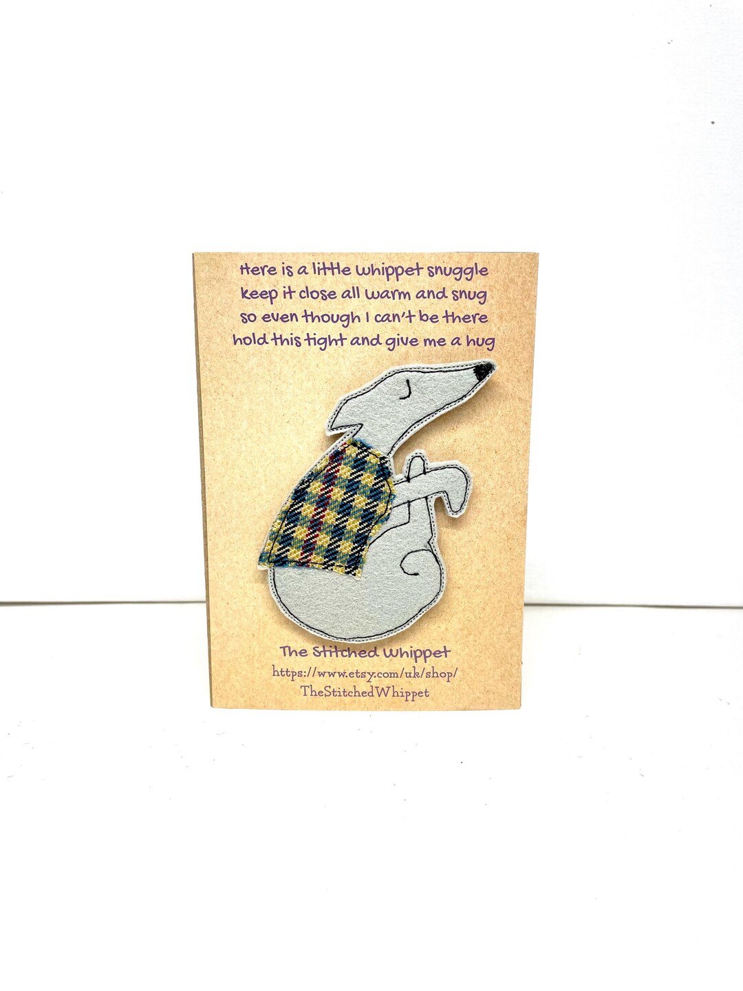 Handmade Felt Whippet Pocket Hug, Whippet Gift, Pocket Hug. - Etsy