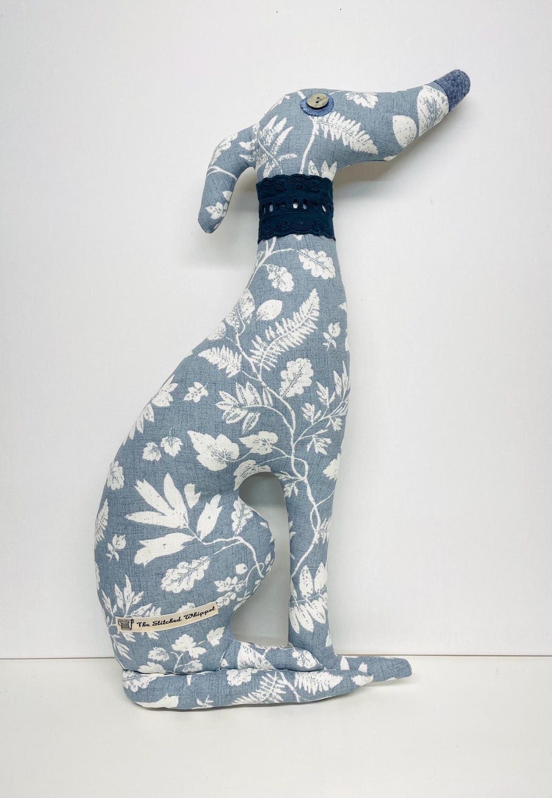 Handmade Decorative Stuffed Whippet, Fern the Whippet, Whippet Gift ...