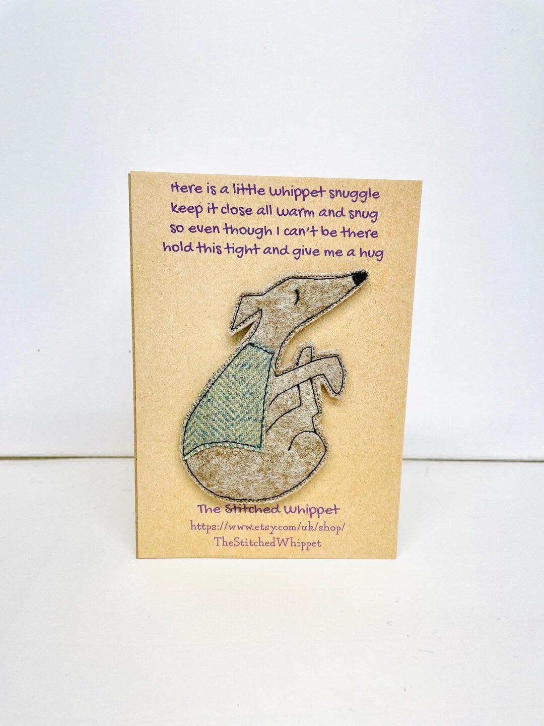 Handmade Felt Whippet Pocket Hug, Whippet Gift, Pocket Hug. - Etsy