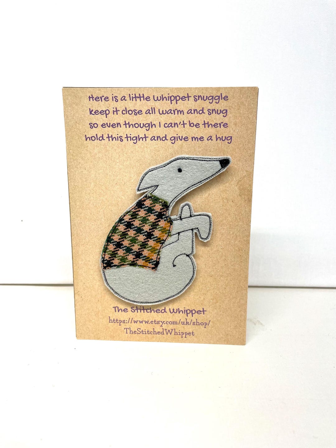 Handmade Felt Whippet Pocket Hug, Whippet Gift, Pocket Hug. - Etsy