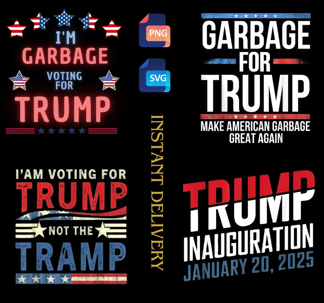 Proud Maga Trash Svg Collection, We Are Not Trash SVG, Trump Supporter ...