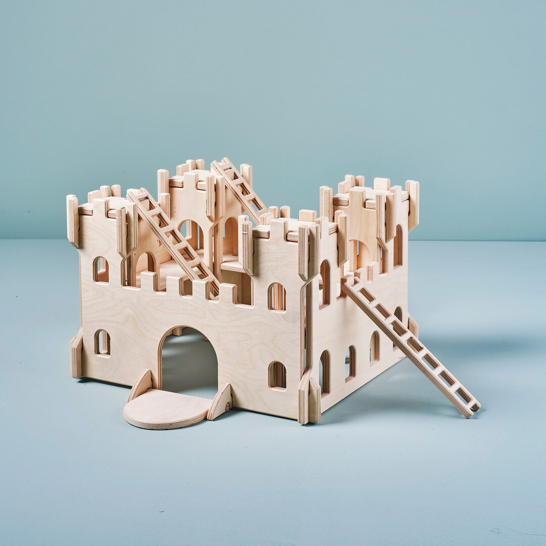 Enchanting Wooden Toy Castle Playhouse Sustainable, Easy-to-assemble ...