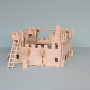 Enchanting Wooden Toy Castle Playhouse - Sustainable, Easy-to-assemble ...