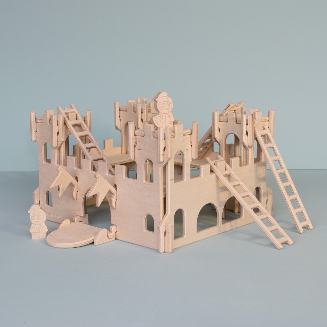 Enchanting Wooden Toy Castle Playhouse - Sustainable, Easy-to-assemble ...