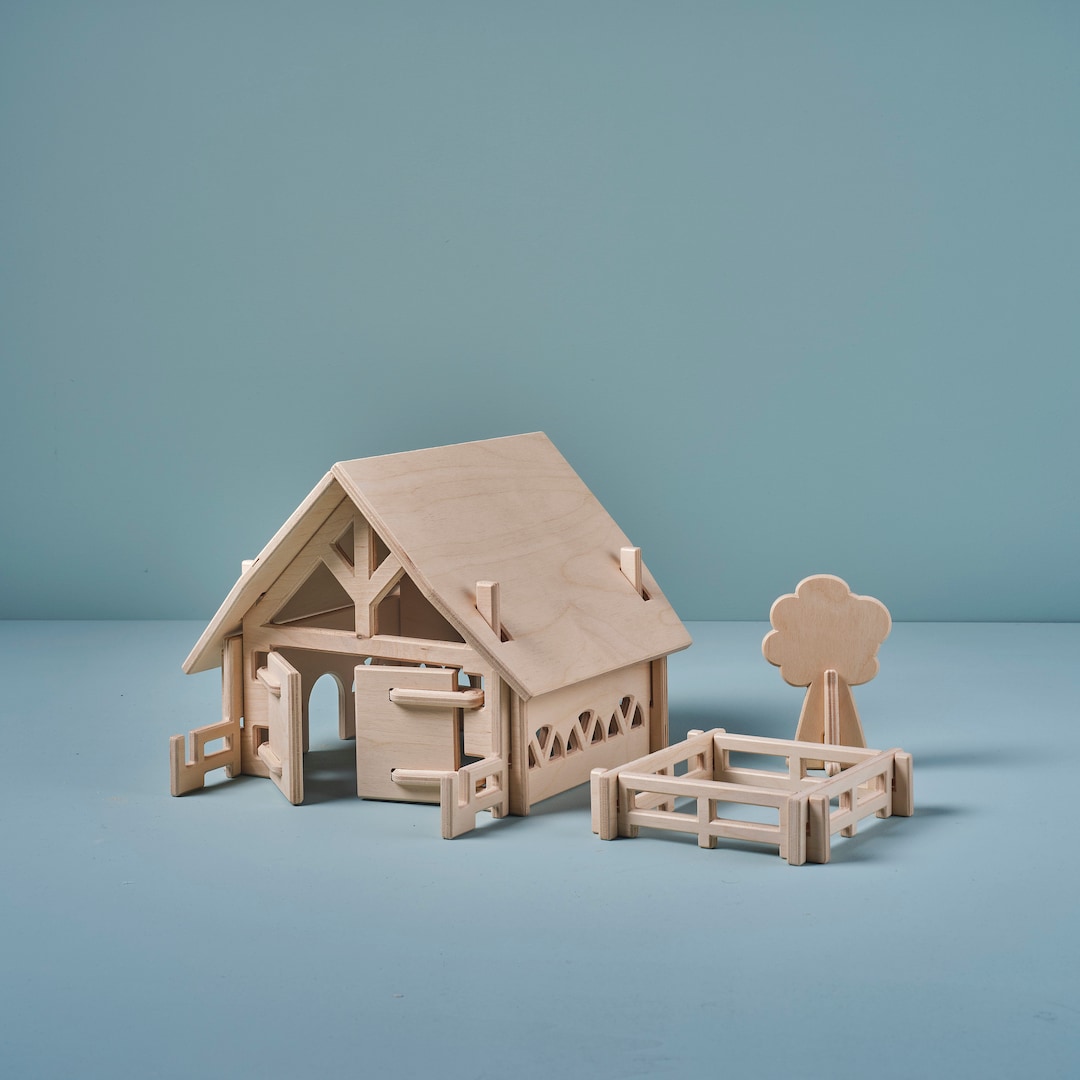 Ecological Wooden Toy Farm for Kids - Sturdy, Functional, and Easy to ...