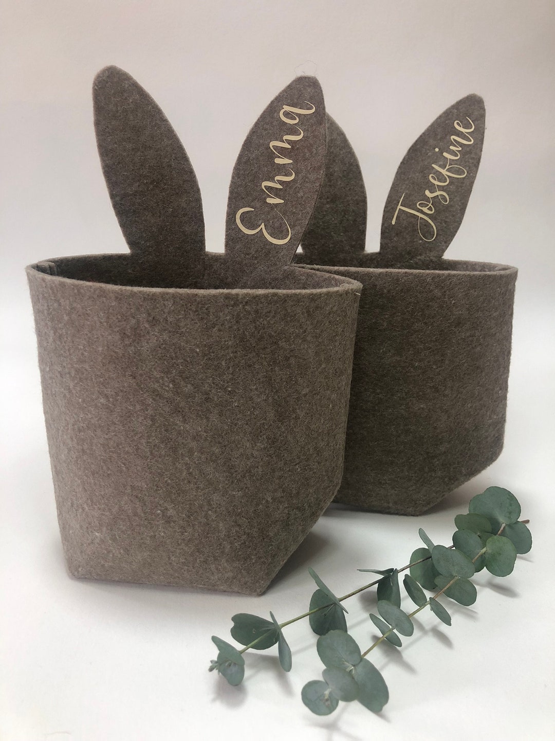 Personalisiertes Osterkörbchen Hasenohr, Geschenkidee zu Ostern ...