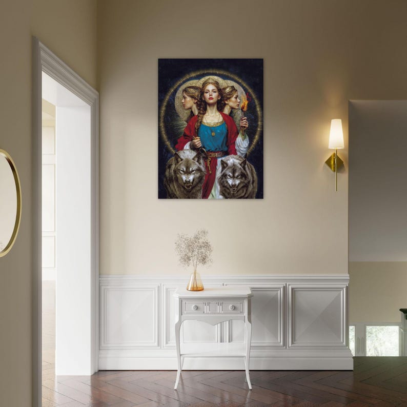 Ancient Greek Goddess Hecate Poster | Mythology Art Print | Elegant ...