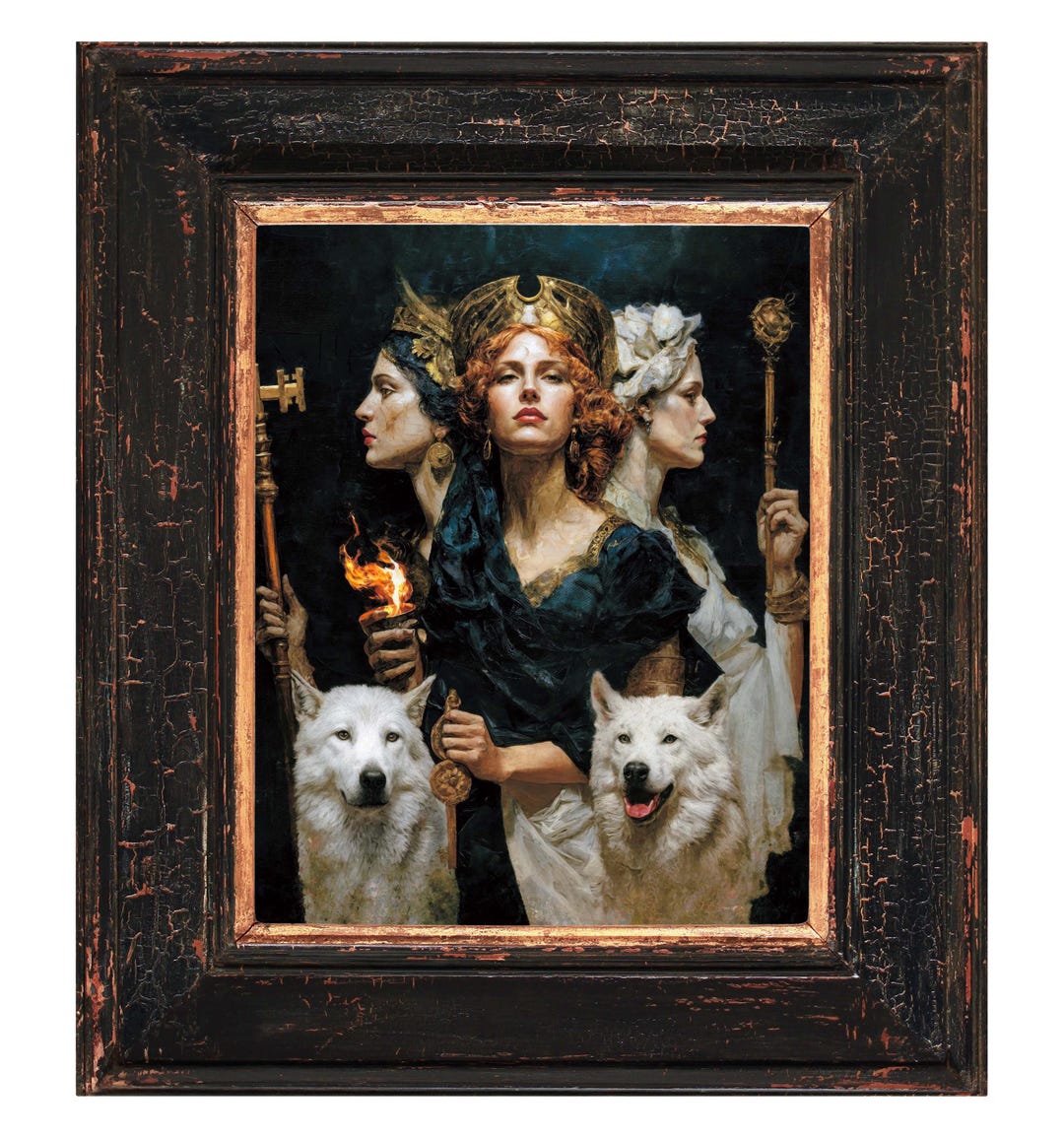Goddess Hecate Art Print: Ancient Greek Mythology, Semi-glossy Poster ...