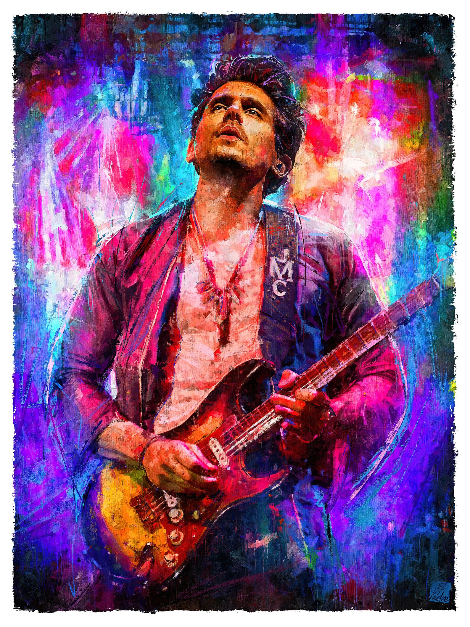 John Mayer Art Print Poster UNFRAMED | Etsy
