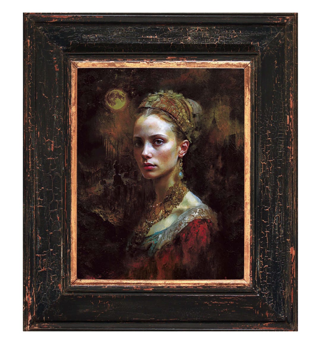 Countess Elizabeth Bathory Art Print - Gothic Portrait Wall Decor ...