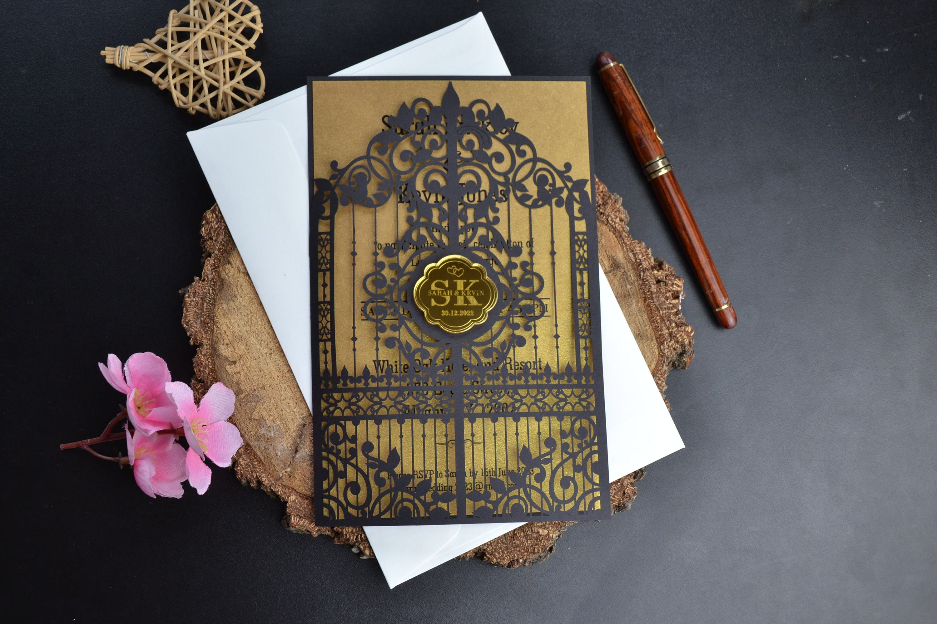 Wedding Invitation Printed Wedding Invitation Gate - Etsy