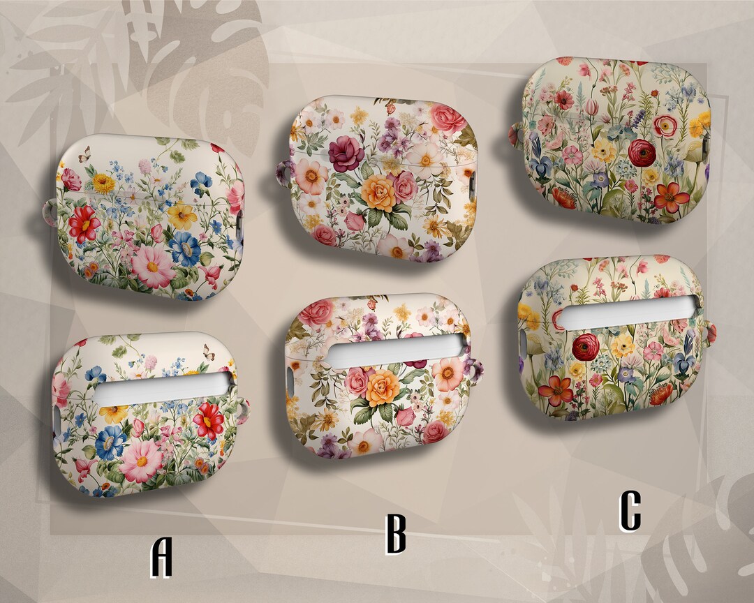 Flowers AirPod Case, Watercolor Painting AirPod Pro Case, Apple Airpods ...