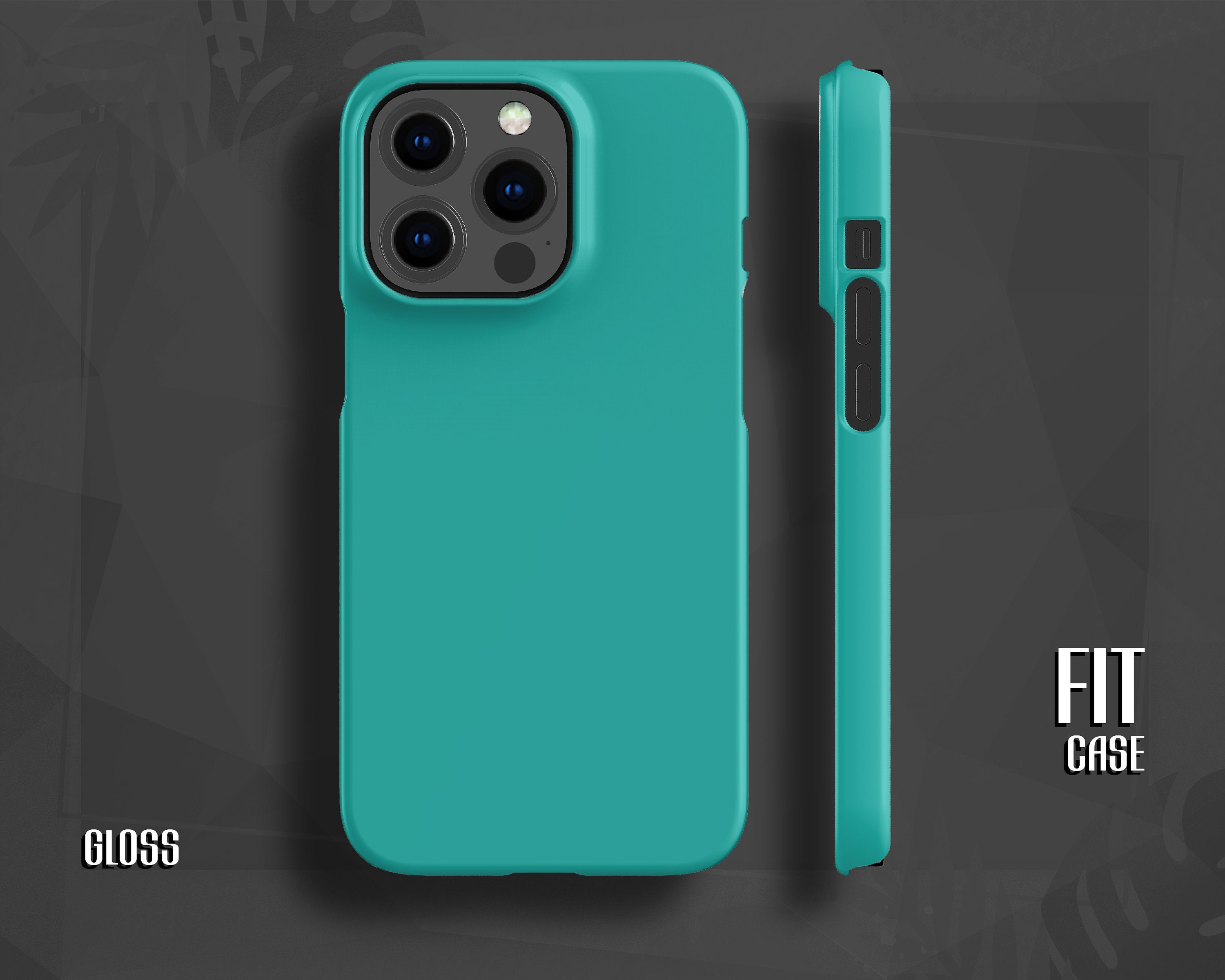 Teal Phone Case Turquoise Pastel Hue Phone 17 Pro | Fit for iPhone 16 ...